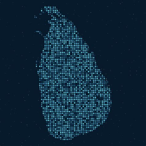 Premium Vector Abstract Dotted Halftone With Starry Effect In Dark Blue Background With Map Of