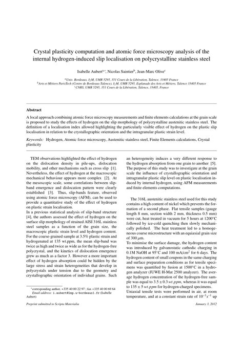 pdf crystal plasticity computation and atomic force microscopy