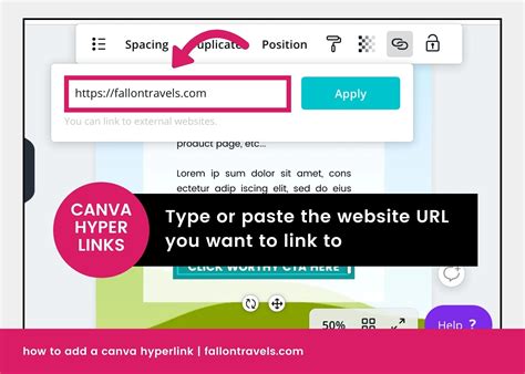How To Add A Clickable Hyperlink To Your Pdf In Canva — Fallon Travels