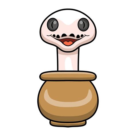 Cute Black Eyed Leucistic Reticulatus Python Cartoon Inside The Sack Cute Black Eyed Leucistic Reticulatus Python Cartoon Inside The Sack