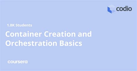 Free Audit Online Course Container Creation And Orchestration Basics Coursesity
