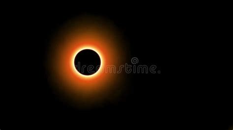 An Animation Of A Total Solar Eclipse That Occurs Stock Video Video Of Glowing Background