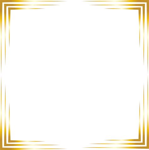 Gold Line Corner Border Frame Decoration 15079226 Png