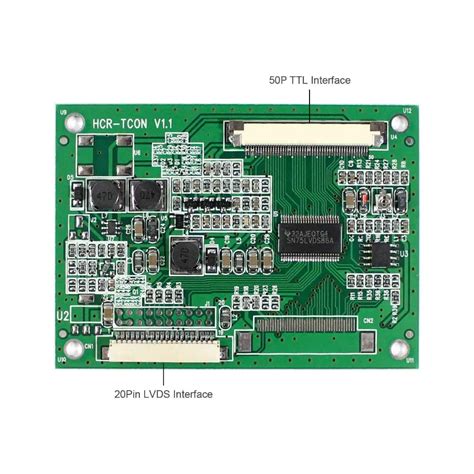 LVDS To TTL Converter Board For Inch Displays VS D