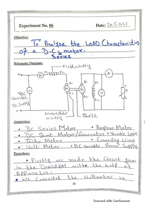 SOLUTION DC Series Motor DC Shunt Motor DC Compound Motor Universal Motor Lab Reports