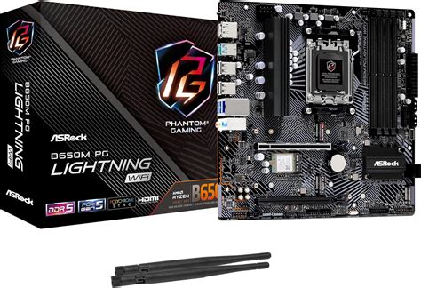Asrock B650m Pg Lightning Wifi 6e Amd Ryzen Socket Am5 B650 Ddr5 7200 Mhz 256 Gb