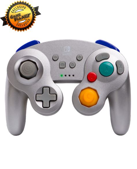 Control Nintendo Switch Inalambrico Power A Gamecube Plata Exclusivo Gameplanet Gameplanet
