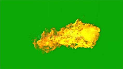 Fireball Explosion Green Screen Realistic Flame Fx For Vfx Projects Stock Footage Video Of