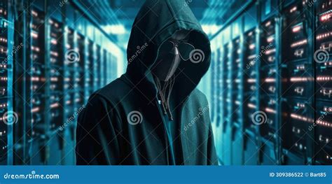 Dark Elf Hacker In A Blockchain Dystopia Neon Lit Forest Stock Photo CartoonDealer