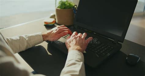Businessman Hands Typing On Computer Keyboard Stock Video Video Of