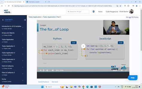khalil basha on linkedin learning about how to build todolist using js