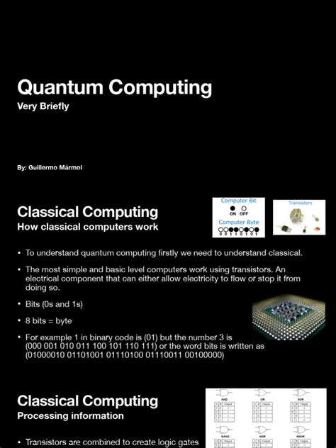 Quantum Computing Guillermo Pdf Quantum Computing Bit