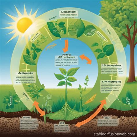 Photosynthesis Life Cycle Illustration Stable Diffusion Online