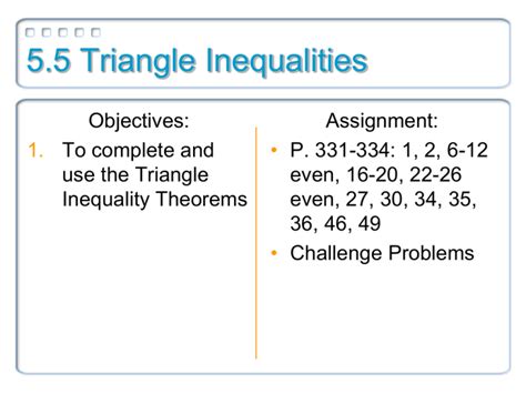 triangle inequalities theorems and examples