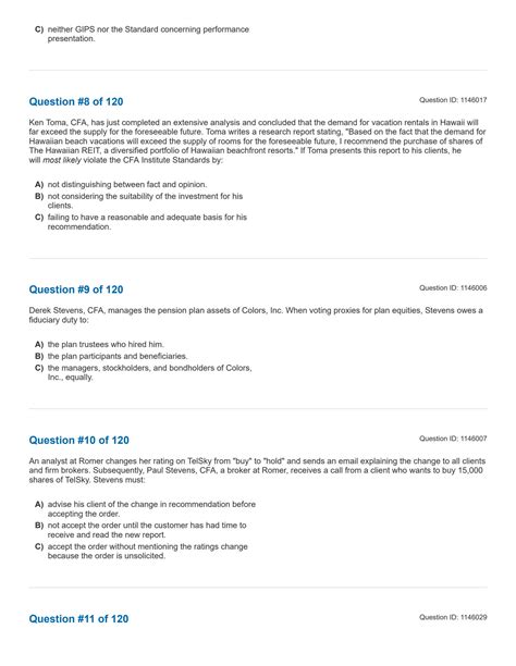 SOLUTION Cfa Level 1 Mock Exam Part 3 Studypool