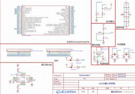 保姆教程——画stm32最小系统板（立创eda） csdn博客