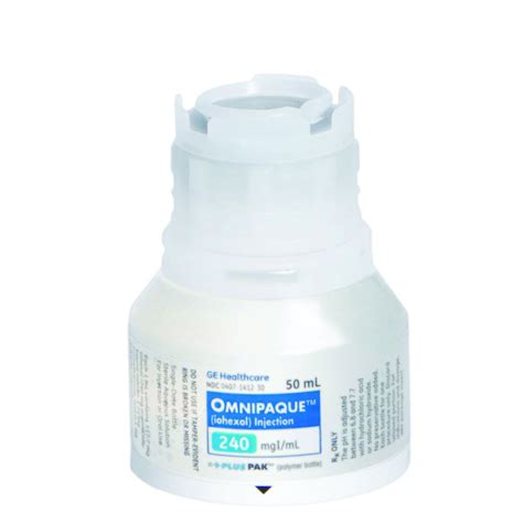Ge Omnipaque 240 50ml Vial 10 Bx Spectrumxray