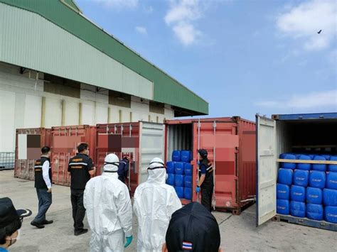 Photo Gallery ยึด “กรดซัลฟิวริก” 131 ตัน สารเคมีใช้ผลิตยาบ้า ไอซ์ ส่งปลายทางเมียนมา