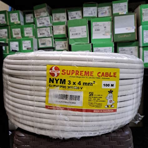 Jual KABEL NYM SUPREME 3X4MM 100M NYM 3X4 100METER - Kota Bandung ...