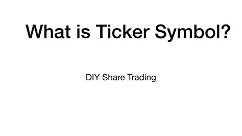 What Is Ticker Symbol Hindi Youtube