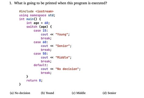 Solved 1 What Is Going To Be Printed When This Program Is Chegg Com