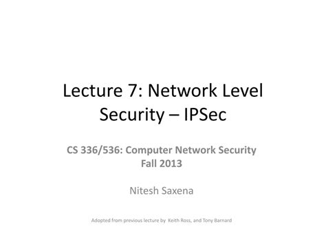 ppt network level security ipsec overview powerpoint presentation