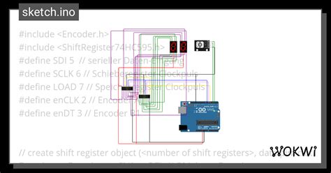 Ausgabe7segment Wokwi Esp32 Stm32 Arduino Simulator