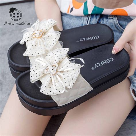 Annfashion รองเท้าแฟชั่นผู้หญิง พร้อมส่งในไทย ใส่สบายเหมือนไม่ได้ใส่