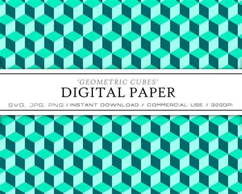 cube pattern svg png digital cut file commercial use etsy uk