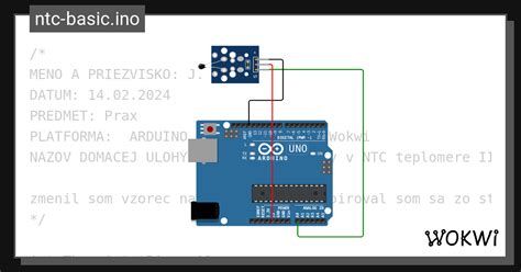 14 02 2024 chudánik NTC S H Wokwi ESP32 STM32 Arduino Simulator