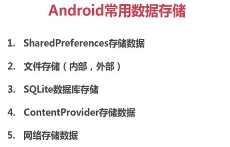 android之本地数据存储 sharedprederences、externalstorage、internalstorage