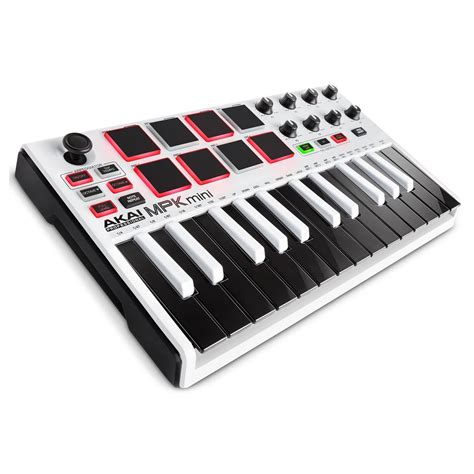 Akai Professional Mpk Mini Mk2 Laptop Productie Keyboard Wit Gear4music