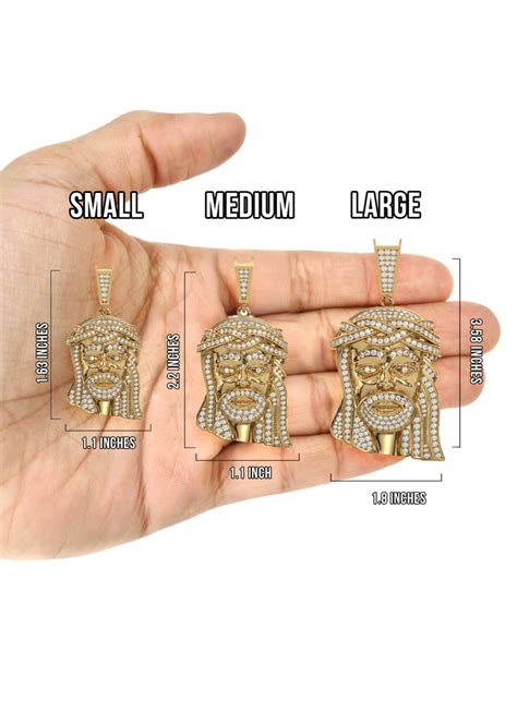 Mens Yellow Gold Vvs Lab Grown Diamond Customizable Jesus Necklace Pe