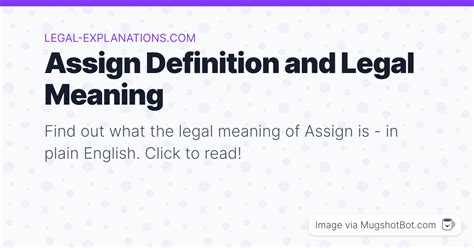 assign definition what does assign mean