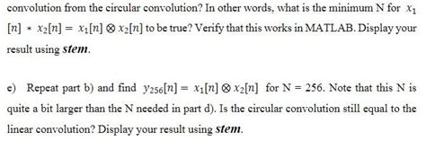 solved 1 circular convolution consider the input sequences
