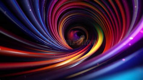 A Vibrant And Dynamic Abstract Design With Swirling Lines And A Starry Background Generative Ai