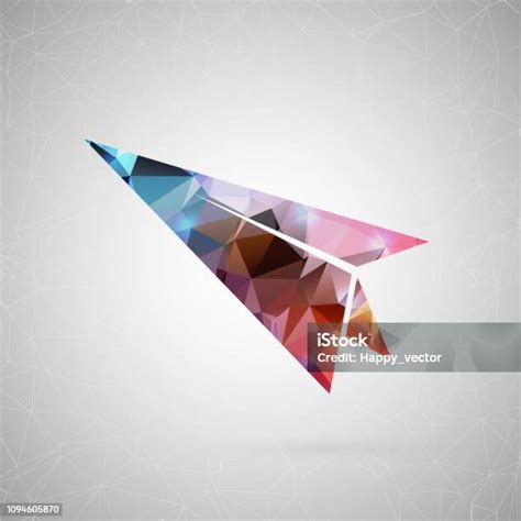 추상 창조적인 개념 벡터입니다 웹 및 배경 특이 한 템플릿 디자인 플랫 실루엣 개체와 소셜 미디어 이미지 삼각형 아트 종이 접기에 고립 된 모바일 콘텐츠 개념에 대한 스톡