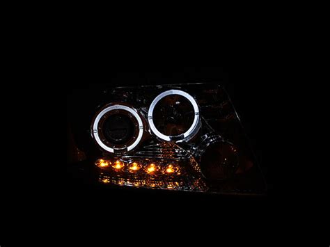 Anzo 2004 2008 Ford F 150 Projector Headlights W Halo And Led Chrome