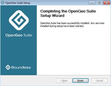 New Installation — Opengeo Suite 411 User Manual