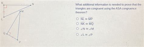 solved what additional information is needed to prove that the
