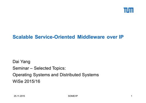 Scalable Service Oriented Middleware Over Ip