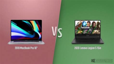 Macbook Pro Vs Lenovo Legion In Full Specs Comparison