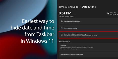 Easiest Way To Hide Date And Time From Taskbar In Windows 11