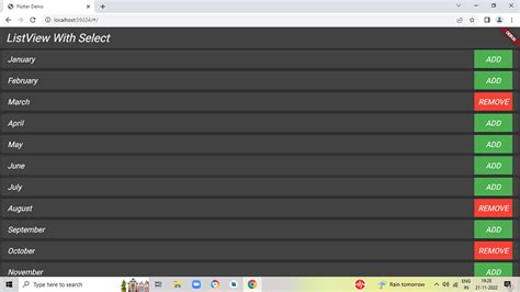 Listview With Select And Deselectaddremove Flutter By Pandiyan