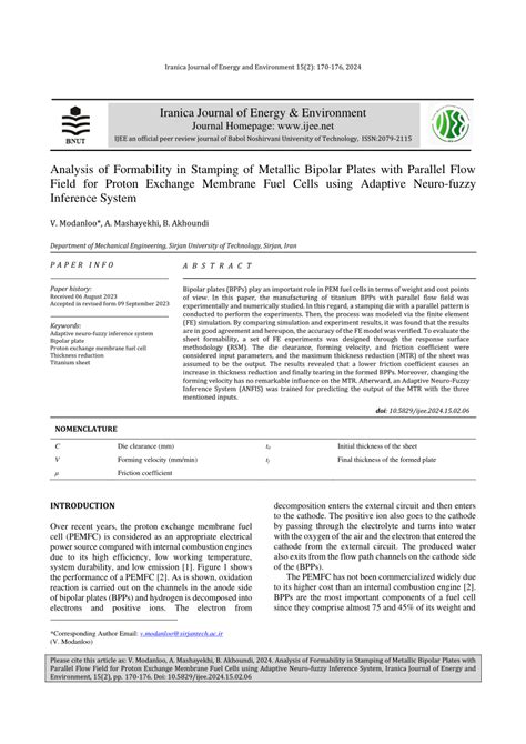 Pdf Analysis Of Formability In Stamping Of Metallic Bipolar Plates With Parallel Flow Field