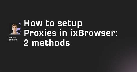 How To Setup Proxies With Proxy Switchomega