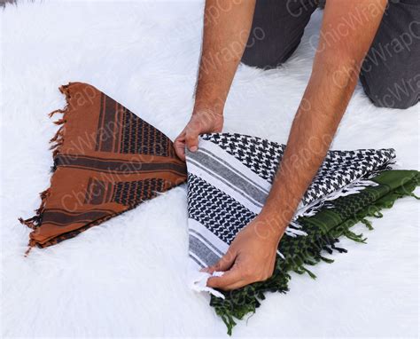 Palestinian Keffiyeh Shemagh Scarf Arab Style Arafat Hatta Head Scarf