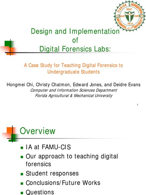 design and implementation of digital forensics labs pdf computer
