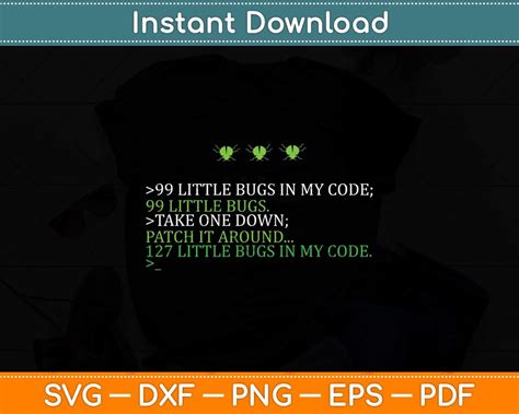 Funny Programmer Coding Debugger Hacker Computer Science Svg File Artprintfile