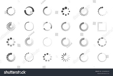 Download Sign Set Load Icons Set Stock Vector Royalty Free 2204698229